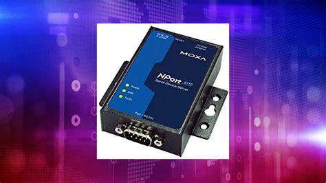 MOXA NPort 5110 T 1 Port Serial Device Server 10 100 Ethernet RS232 DB9 Male 40 To 75C