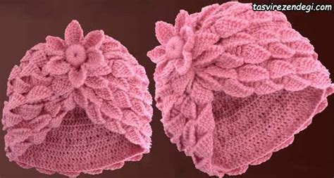 بافت کلاه سه بعدی مدل برگی با قلاب آموزش رایگان قلاب بافی حرفه ای