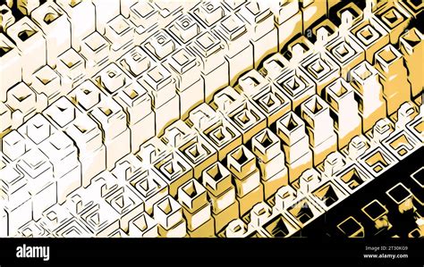 Psychedelic Animation With Geometric Moving Columns Design Square