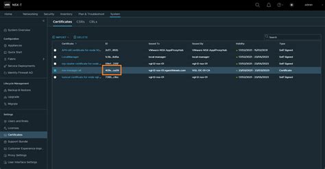 Vgarethlewis Replacing The Vmware Nsx T Self Signed Ssl Certificate