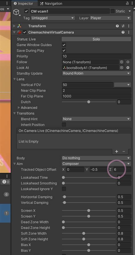 How Do I Access Cinemachine Trackedobjectoffset Via Script Runity3d
