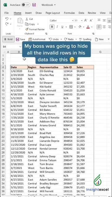 Insight Excel On Instagram Excel Insight Workbook