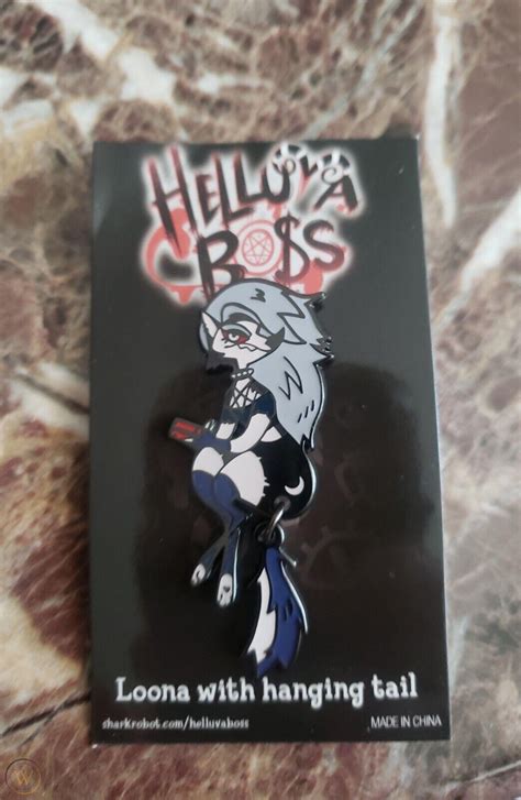 Helluva Boss Hanging Tail Loona Enamel Pin Vivziepop Wolf Hellhound 4447334213