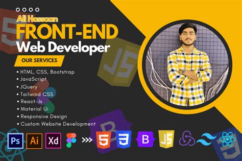 Be Your Frontend Web Developer With Htmlcssjavascript And Reactjs By