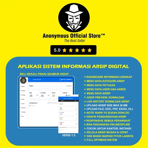 Jual Source Code Web Sias Sistem Informasi Arsip Digital Archive Surat Php Mysqli Siap Pakai