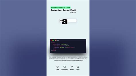 animated input field using vue js codewith muhilan css coding youtube