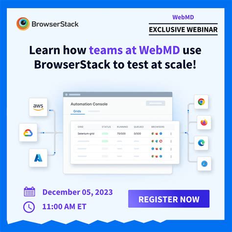 Browserstack On Linkedin Browserstack Day Webinar Webmd December 2023 Browserstack