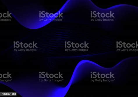 검은 색 배경에 파란색 색조의 곡선 모양 미세 한 메쉬 질감 0명에 대한 스톡 벡터 아트 및 기타 이미지 0명 1위