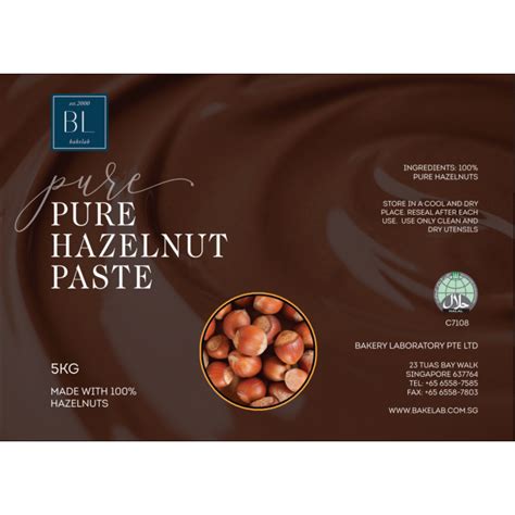 Hazelnut Paste Pure Food And Beverage Ingredients Singapore Bakelab