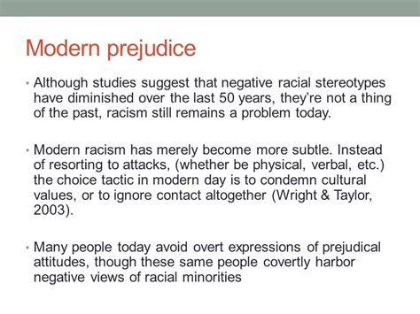 Prejudice Examples Today
