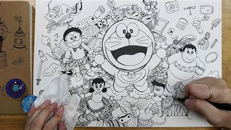 Doraemon 006 Doodle Art Creative Youtube