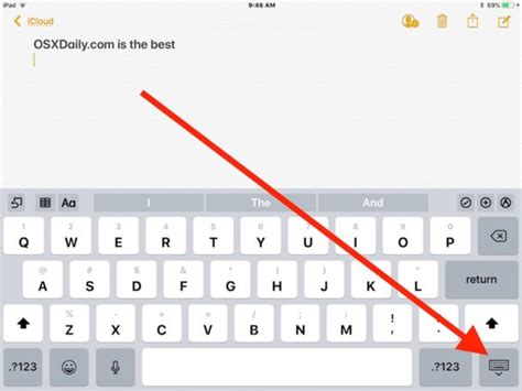 How To Move The IPad Keyboard