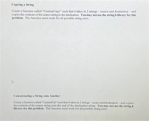 Solved Copying A String Create A Function Called