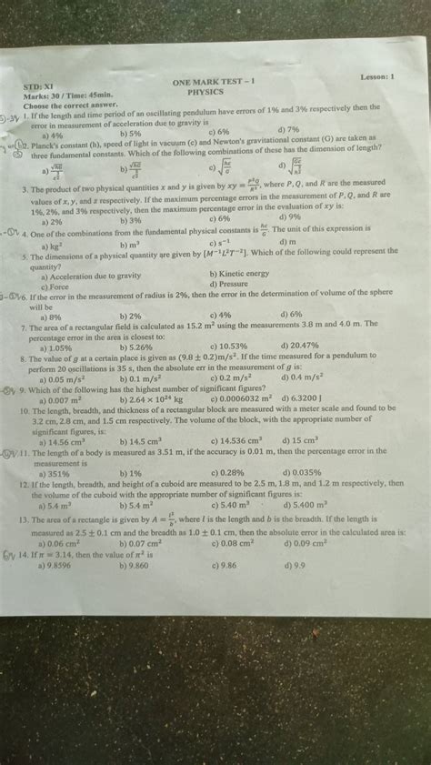 The Dimensions Of A Physical Quantity Are Given By M−1l2t−2 Which Of T