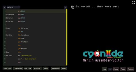 Web Based Applesoft Basic And Apple Merlin Editors Now Available Paleotronic Magazine