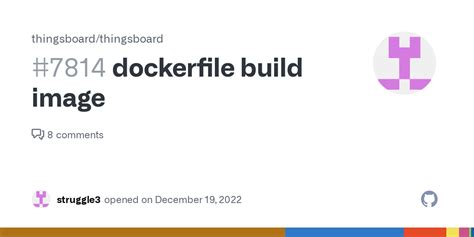 Dockerfile Build Image · Issue 7814 · Thingsboardthingsboard · Github