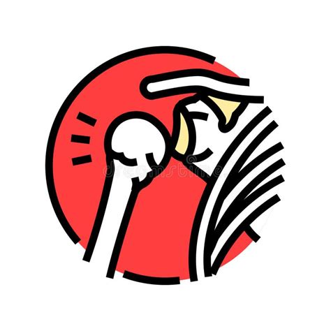 Joint Dislocation Fracture Injury Color Icon Vector Illustration Stock Illustration Joint Dislocation Fracture Injury Color Icon Vector Illustration Stock Illustration