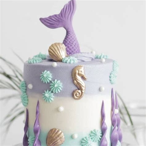 Fondant Mermaid Tail Cake Topper Etsy