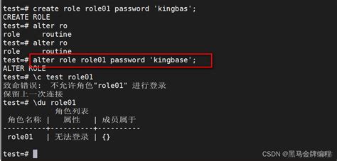 Kingbase人大金仓数据库的常用知识点与简单巡检黑马金牌编程的技术博客51cto博客