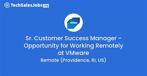 Sr Customer Success Manager Opportunity For Working Remotely At Vmware Rtechsalesjobs