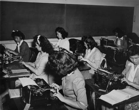 Capturing The Art Of Typing Vintage Photographs Show High School