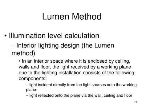 Lighting Calculation Lumen Method At Shirley Mccormick Blog