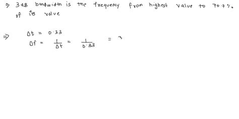 Solved What Is The 3 Db Bandwidth Of A Sine Wave Square Wave And