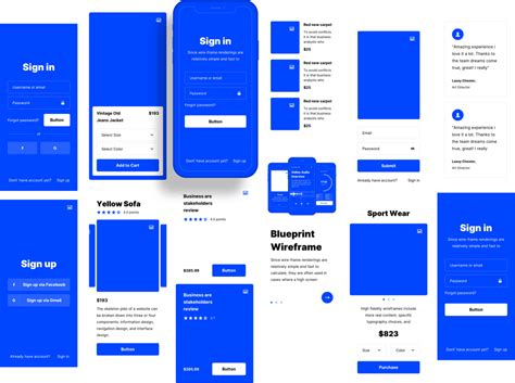Wireframe Ui Kit [sketch Figma Adobe Xd]