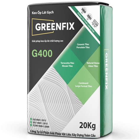Greenfix C1t Cement Based Tile Adhesive Mortar Strong Adhesion