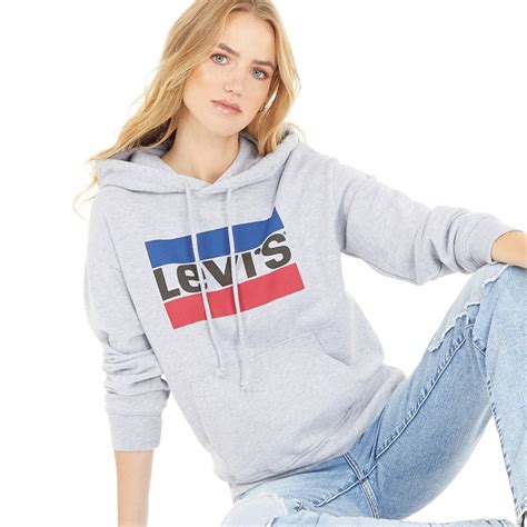 Buy Levis Womens Graphic Standard Hoodie Sportswear 22 Starstruck