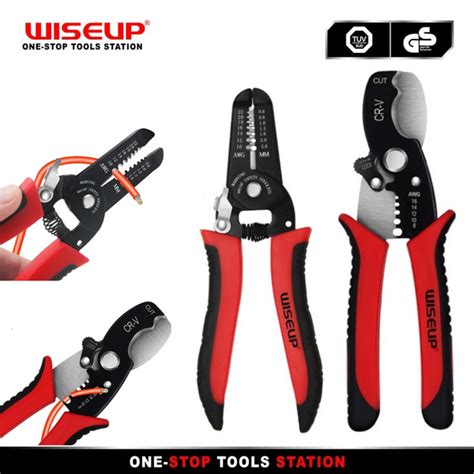 Wiseup Portable Wire Stripper Decrustation Plier Crimper Cable Hand