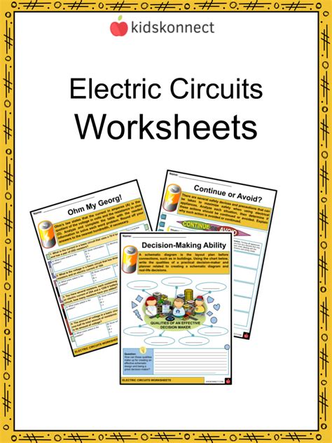 Electricity Worksheets Worksheets Library