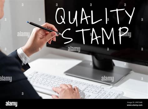 Conceptual Caption Quality Stamp Word For Seal Of Approval Good