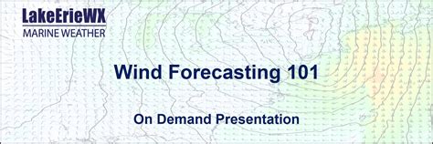 Wind Forecasting 101
