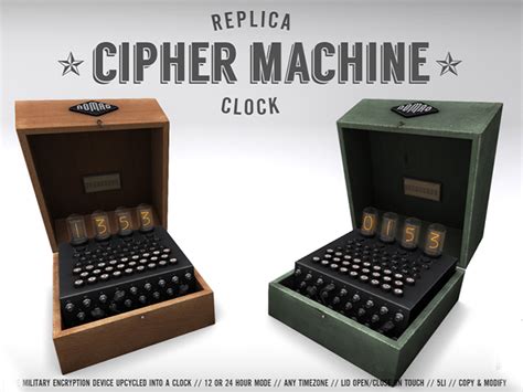 Second Life Marketplace Nomad Cipher Machine Clocks