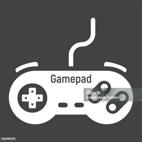 게임 패드 솔리드 아이콘 콘솔 및 조이스틱 벡터 그래픽 검은 배경에 Eps 10 문양 패턴 Brand Name Video Game에 대한 스톡 벡터 아트 및 기타 이미지