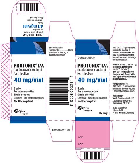Dailymed Protonix I V Pantoprazole Sodium Injection Powder For