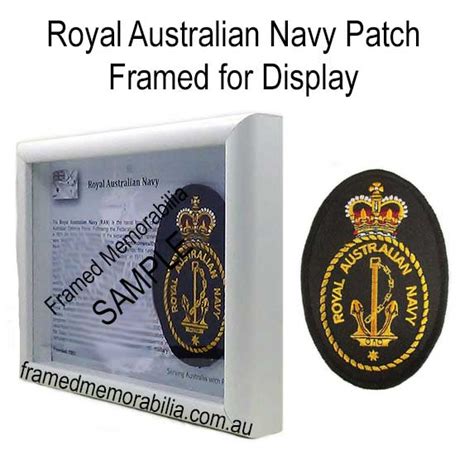 Royal Australian Navy Ran Patch Badge Framed For Display