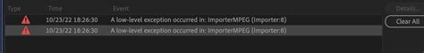 Low Level Exception Importer8 Adobe Community 13290879