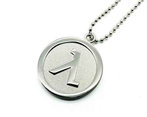 Half Life Lambda Necklace Etsy