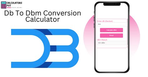 db to dbm conversion calculator calculatorspot
