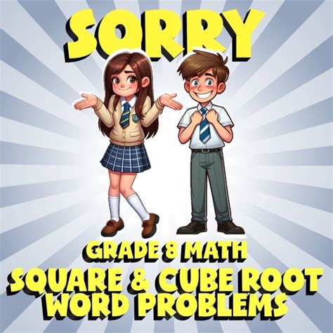 Square And Cube Root Word Problems Sorry Math Game No Prep Grade 8 Review