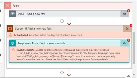extract exact error message from azure logic apps stack overflow