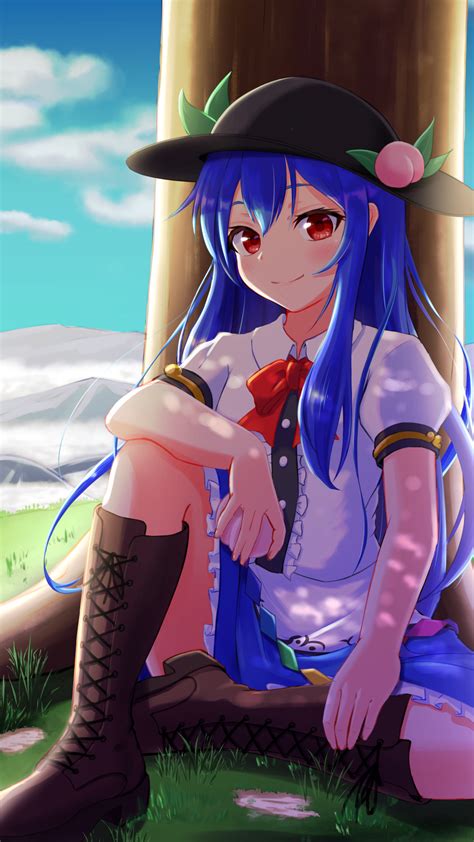 Hinanawi Tenshi Touhou Drawn By Kurage Jellyfish Danbooru