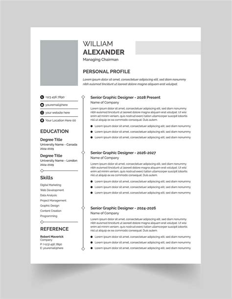 Currículum Modelo Cv Modelo Profesional Currículum Modelo Para Palabra
