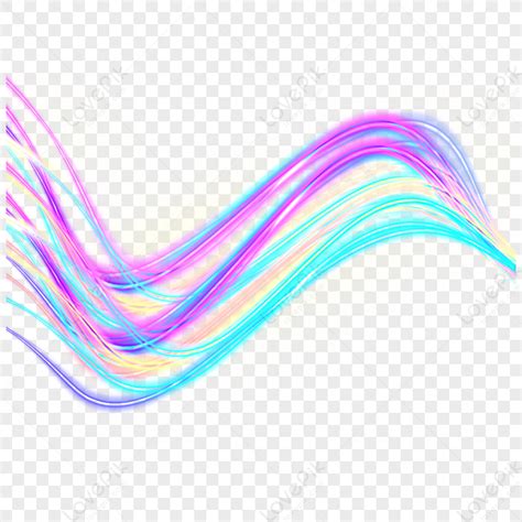 초록 물결 일러스트 선조명 효과광선구배 Png 일러스트 무료 다운로드 Lovepik