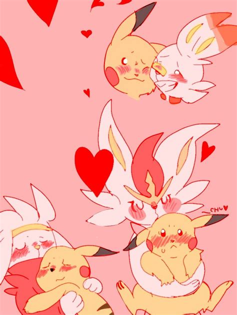 Pikachu ️ Cinderace Raboot Scorbunny