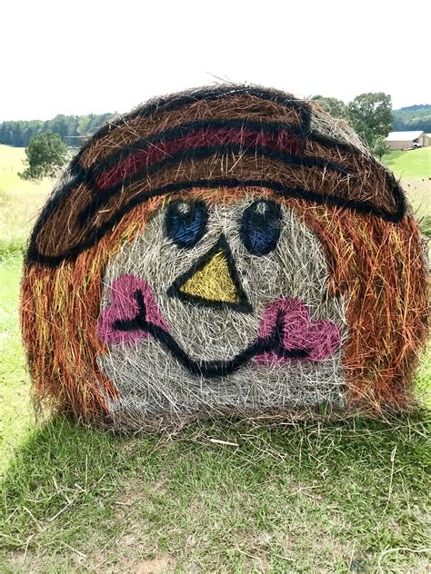 Pin By Kathy Williams On Round Bale Ideas Hay Bale Art Hay Bale Fall