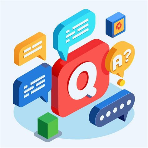 3d qa speech bubble with question and exclamation mark icon talk