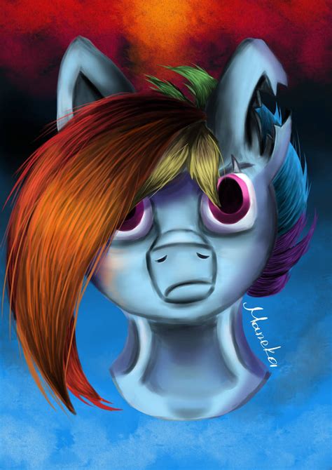 Rainbow Dash Warrior Of Equestria By Manenyamaneka On Deviantart